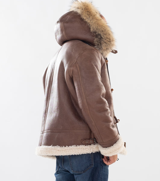 Shearling Sheepskin Aviator Jacket- B3 With Toggles Style #810 – Jakewood