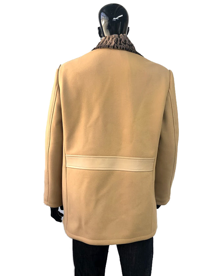 Wool Jacket with Persian Lamb Collar Style #2090 – Jakewood